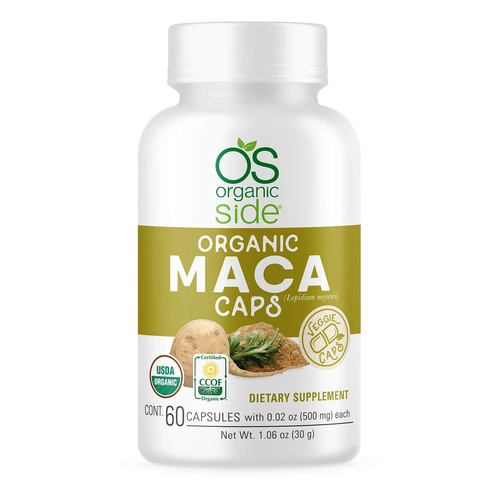 Organic Side Maca capsules for energy