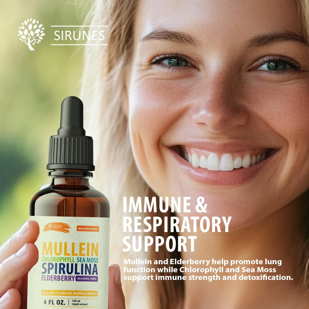 Organic SIRUNES Mullein tincture for wellness