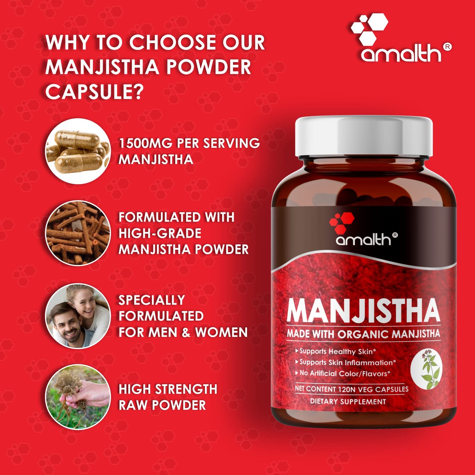 Organic skin care supplement capsules