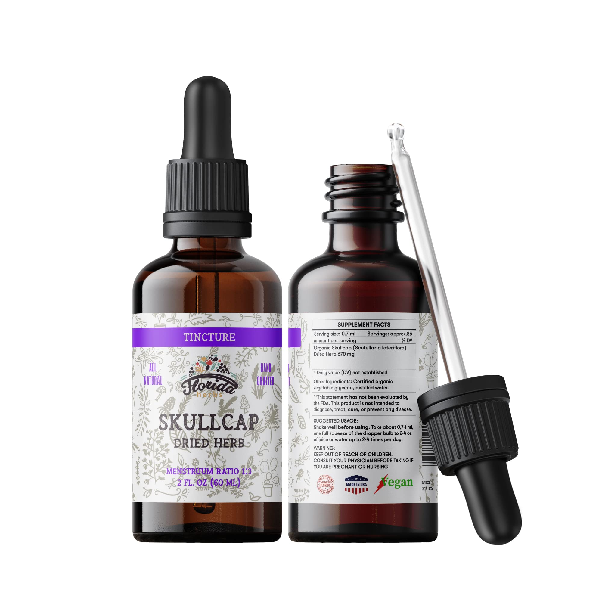 organic skullcap tincture for relaxation