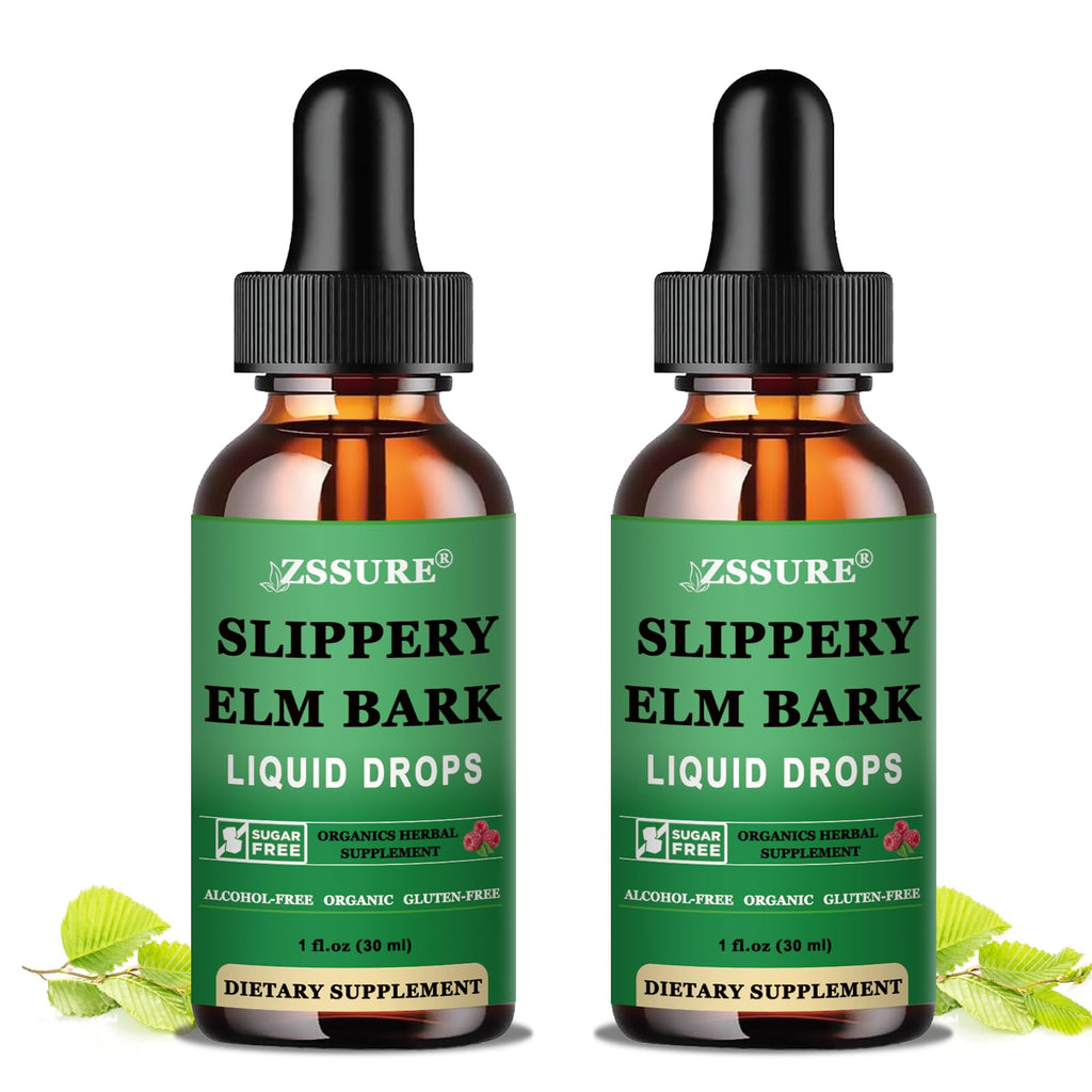 Organic slippery elm bark drops