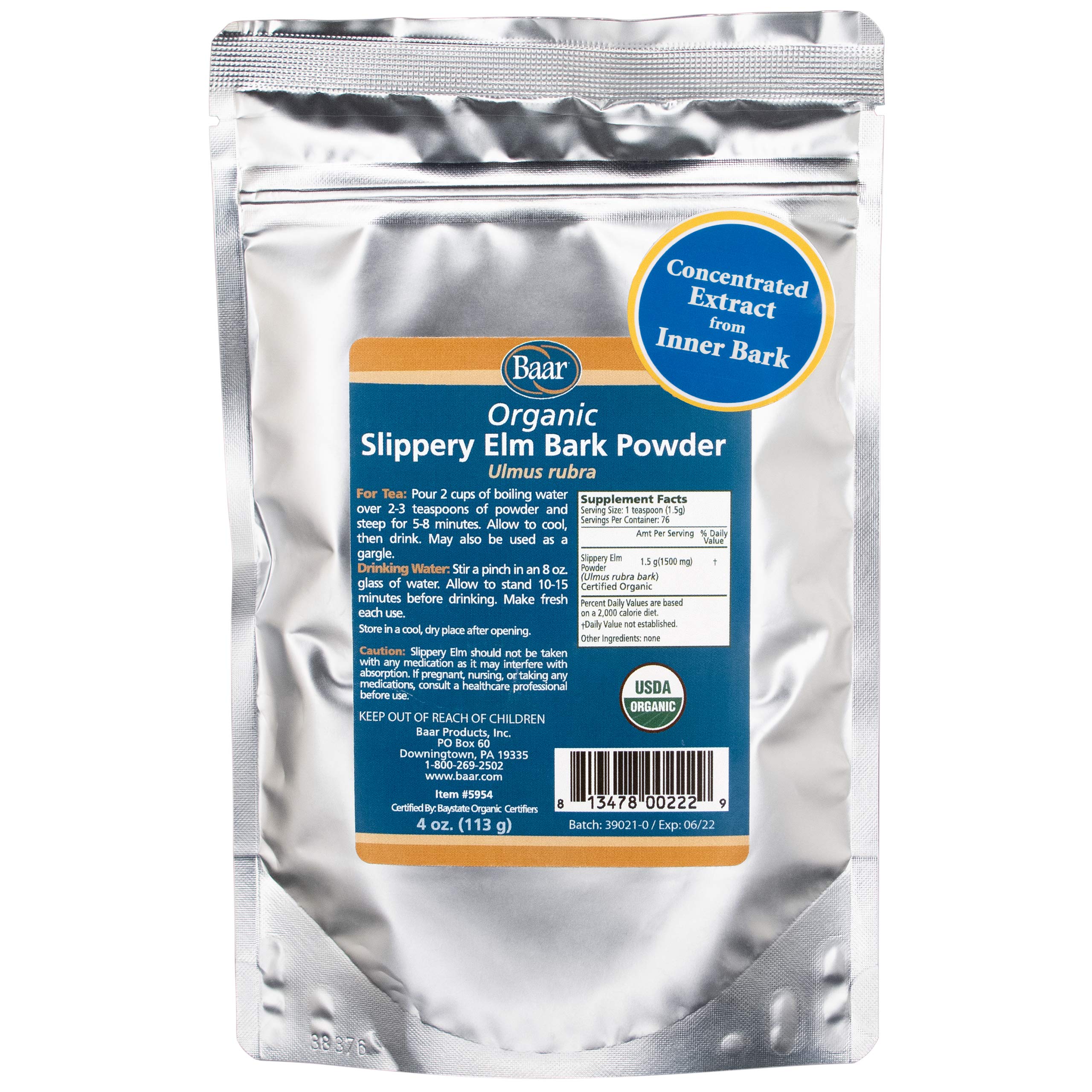 organic slippery elm bark extract