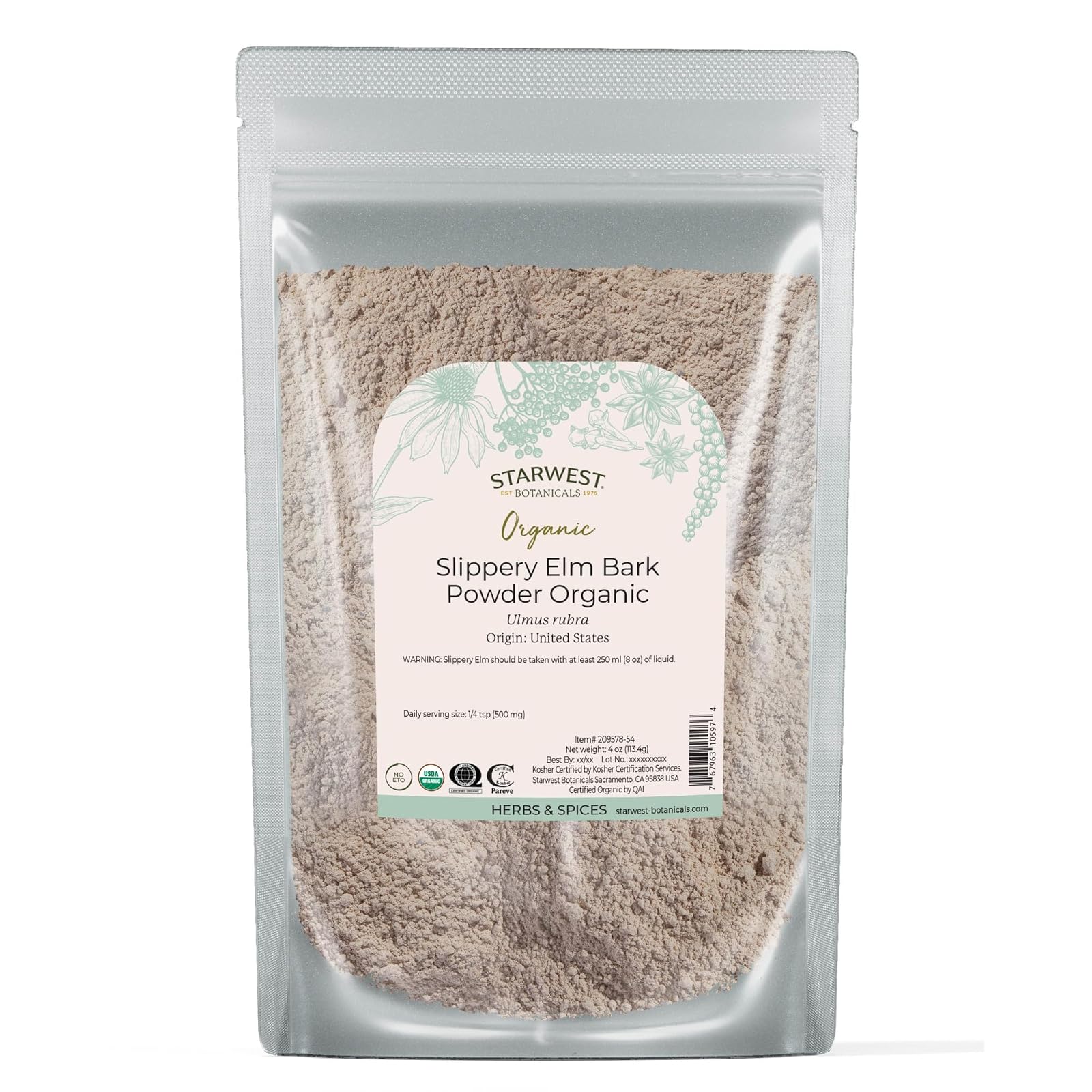organic slippery elm bark powder