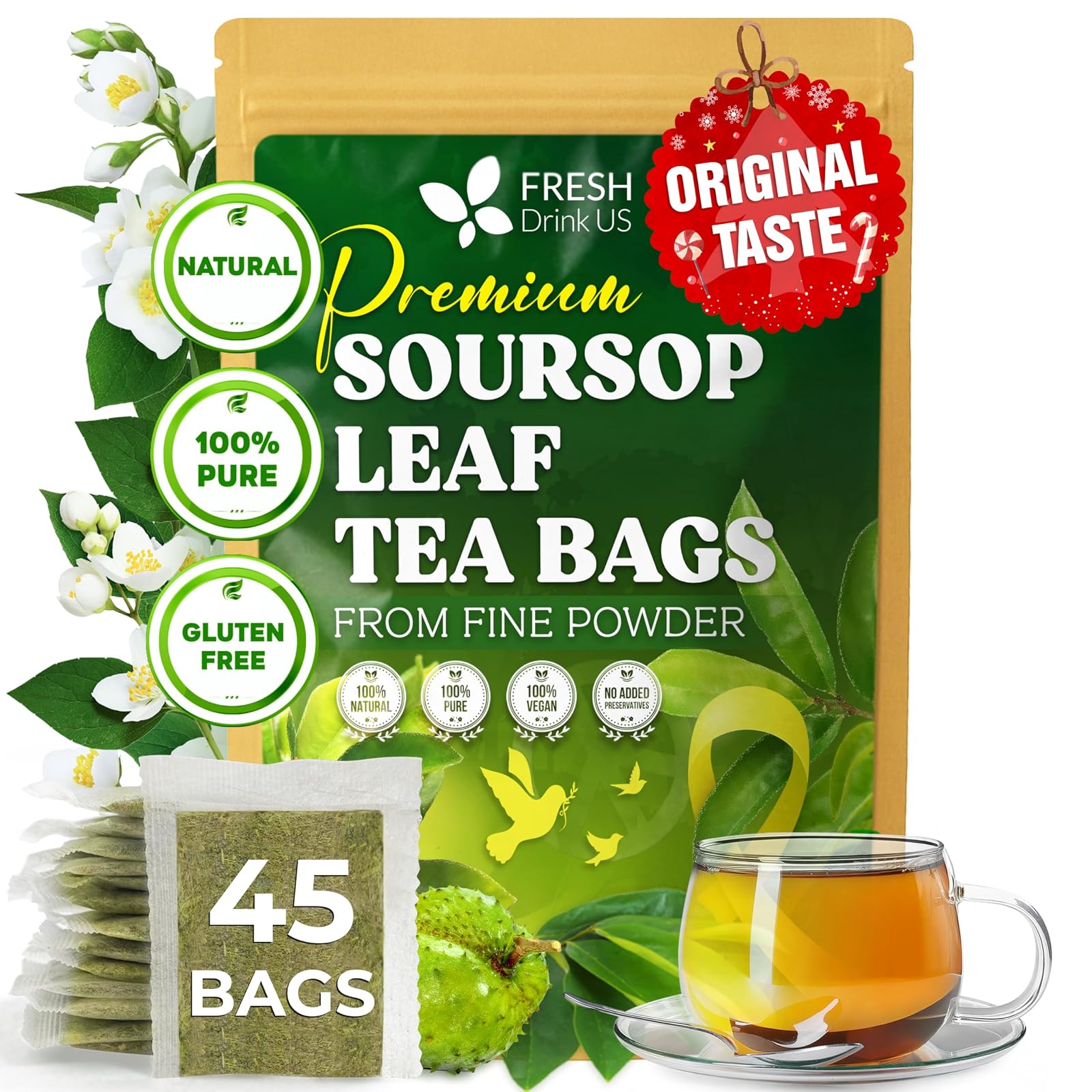 organic soursop graviola leaf tea