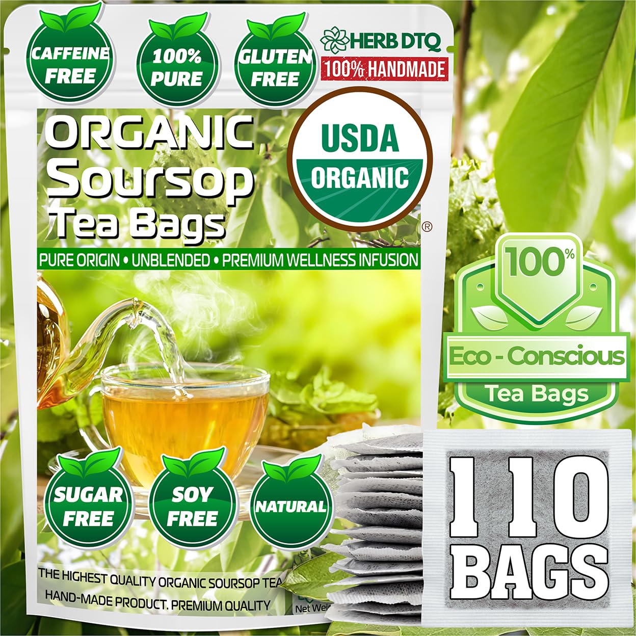 organic soursop graviola leaf tea