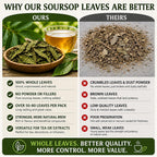 Organic soursop leaves for calming tea
