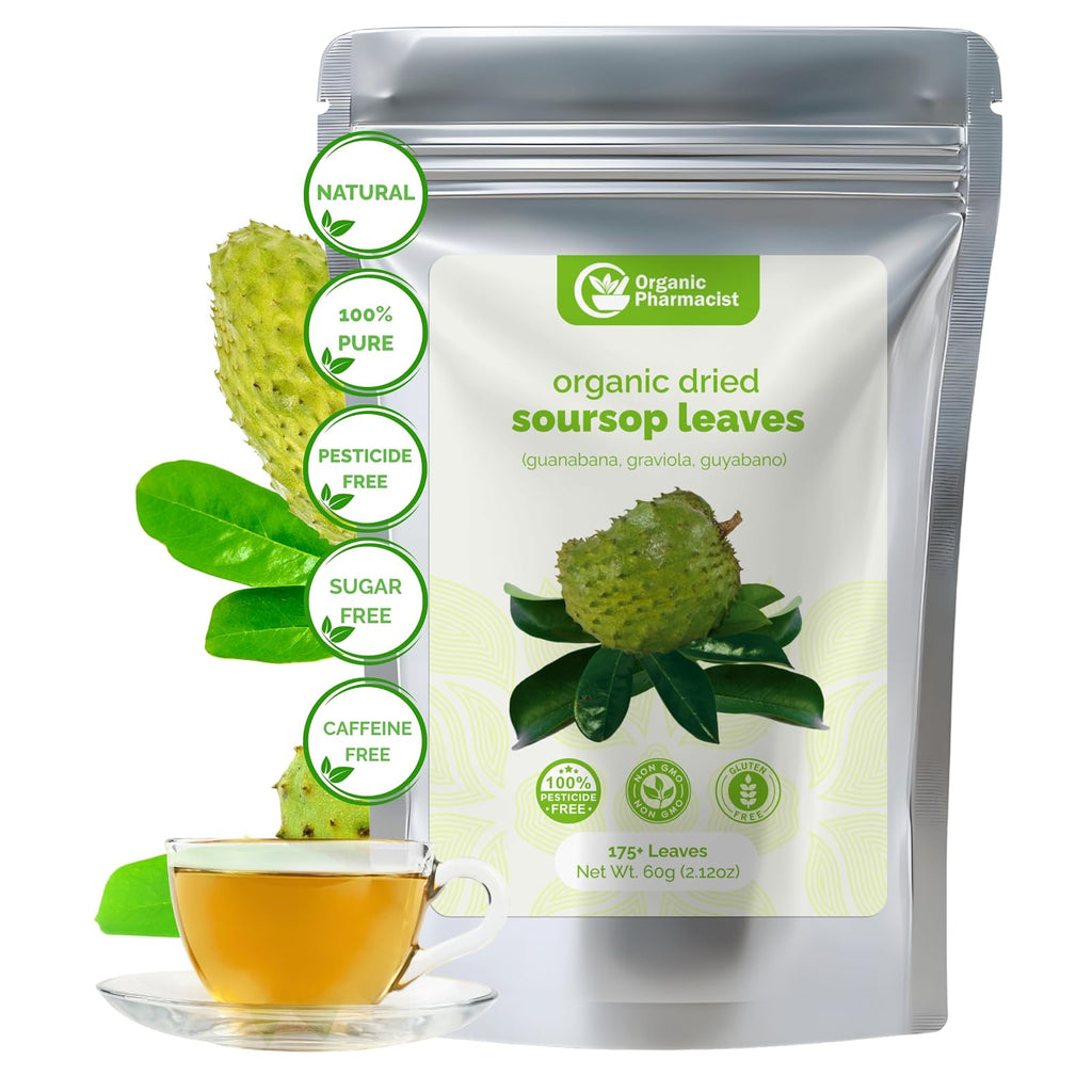 Organic soursop leaves for herbal tea