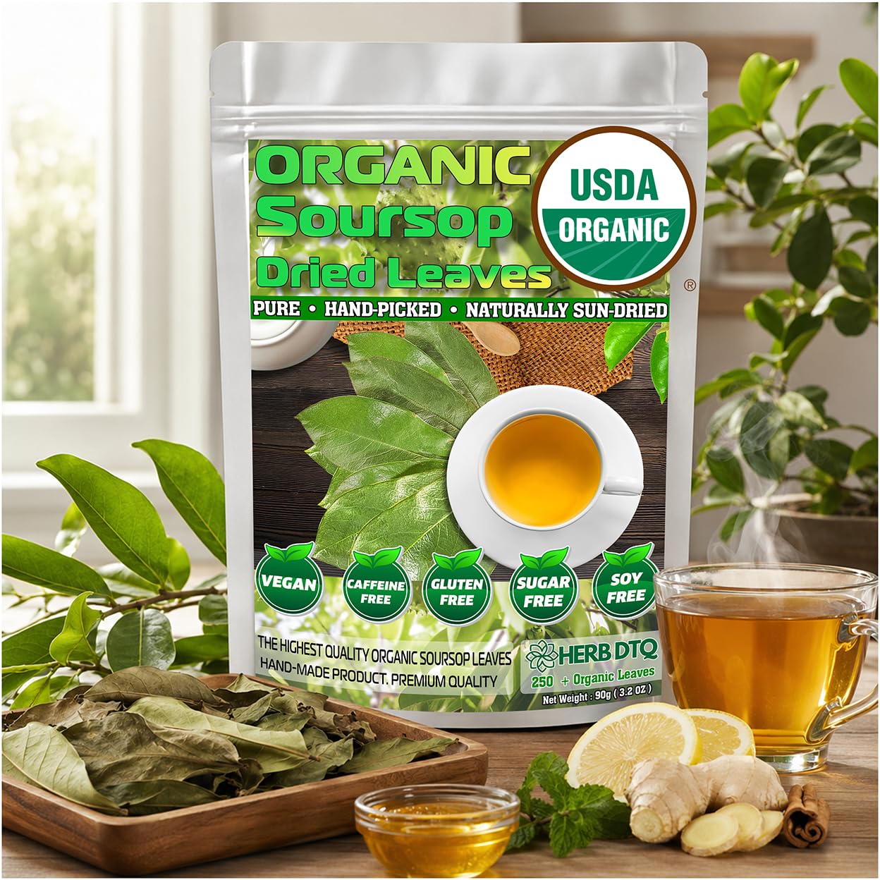 organic soursop leaves herbal tea
