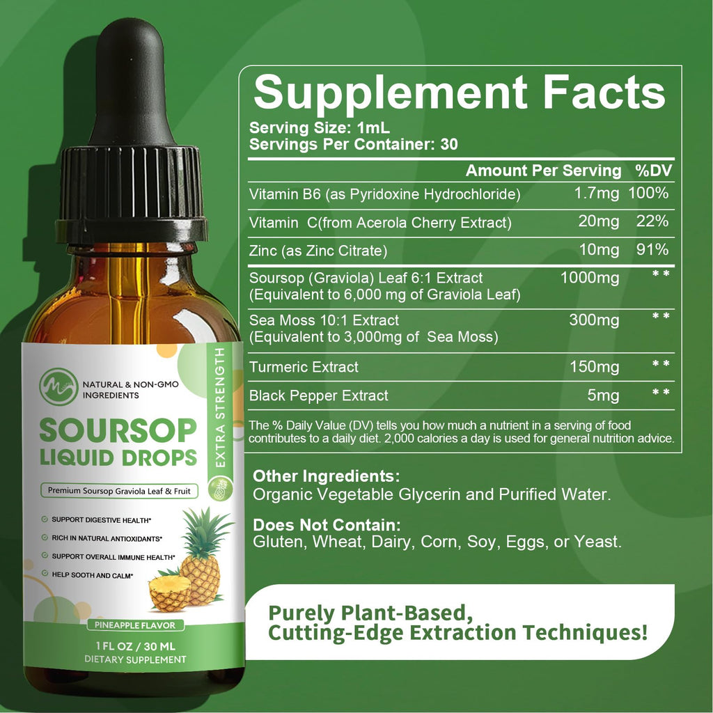 organic soursop leaves supplement