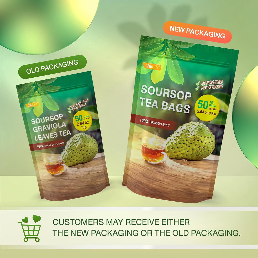 organic soursop tea bags for wellness