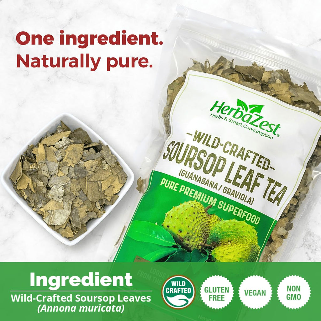 Organic soursop tea for wellness