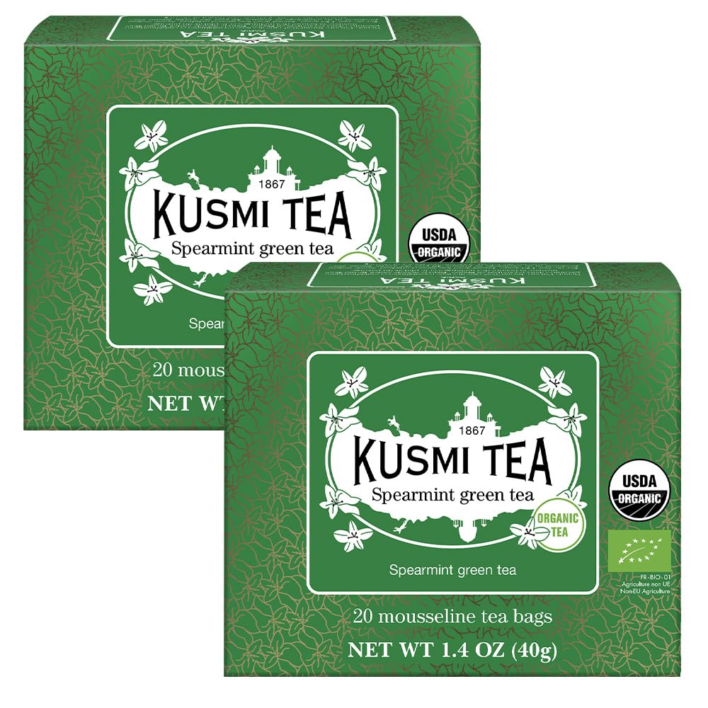 organic spearmint green tea bags