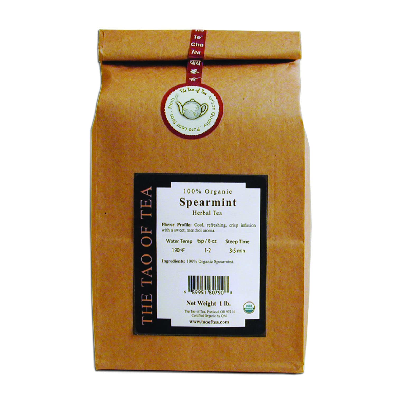 organic spearmint herbal tea blend
