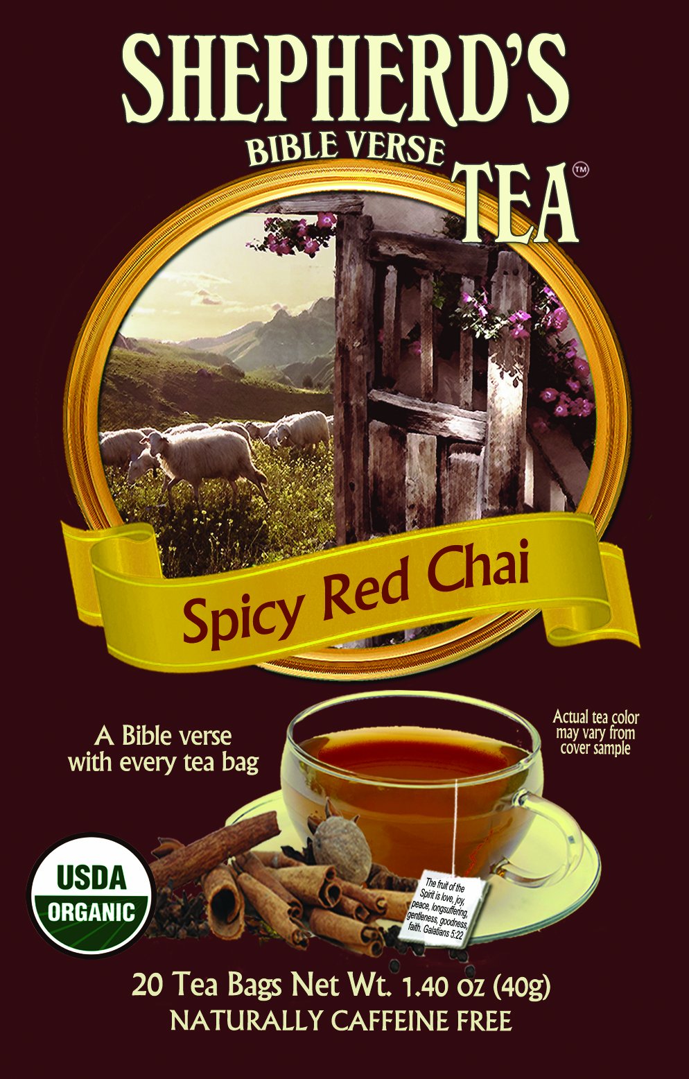 organic spicy red chai tea bags