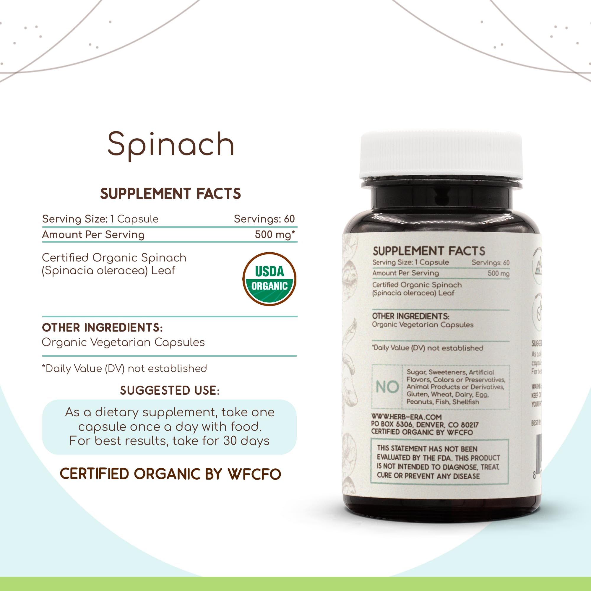 organic spinach for better digestion