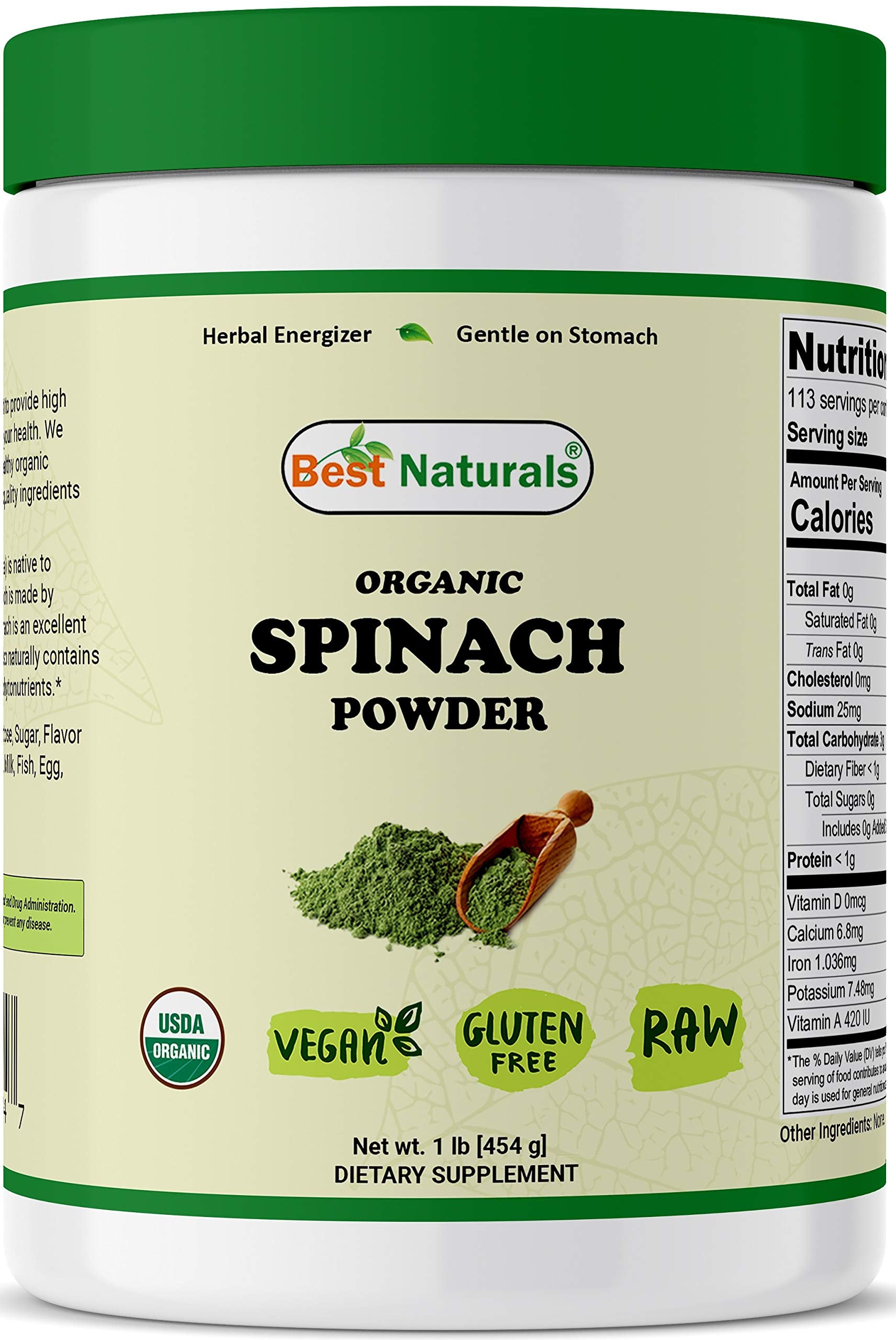 organic spinach powder for smoothies