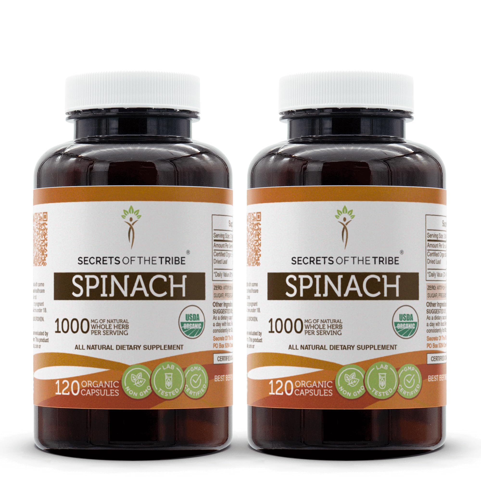 organic spinach vitamin capsules