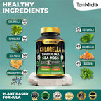 Organic spirulina and chlorella blend