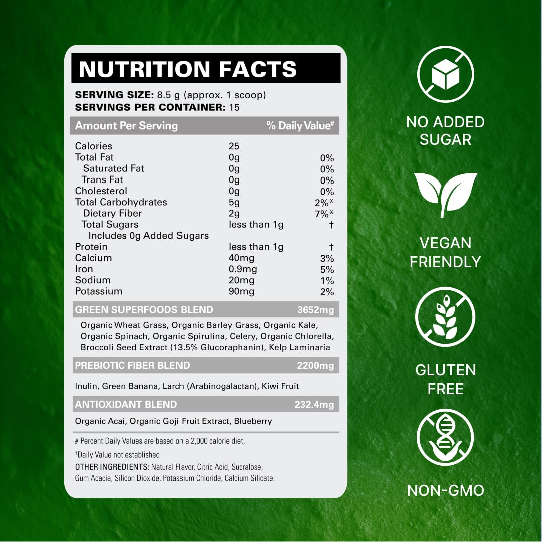 Organic spirulina and chlorella blend