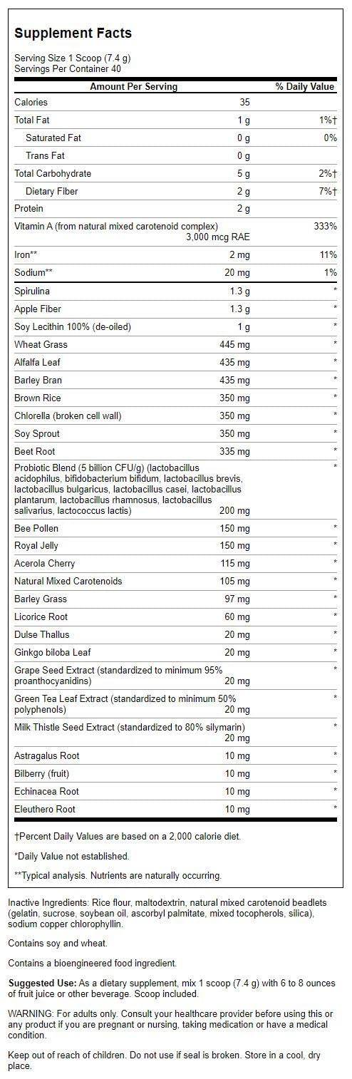 organic spirulina and chlorella mix