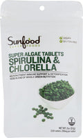 organic spirulina and chlorella tablets