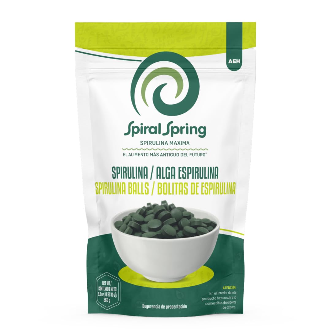 organic spirulina balls for energy