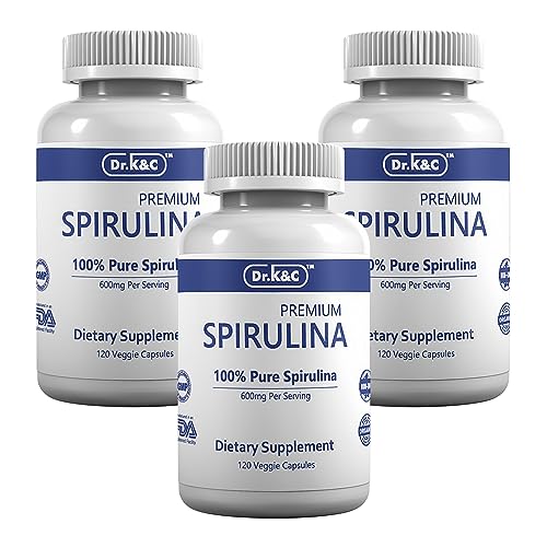 organic spirulina capsules for daily health