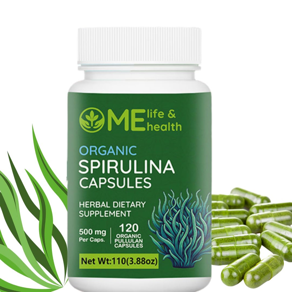 organic spirulina capsules for health