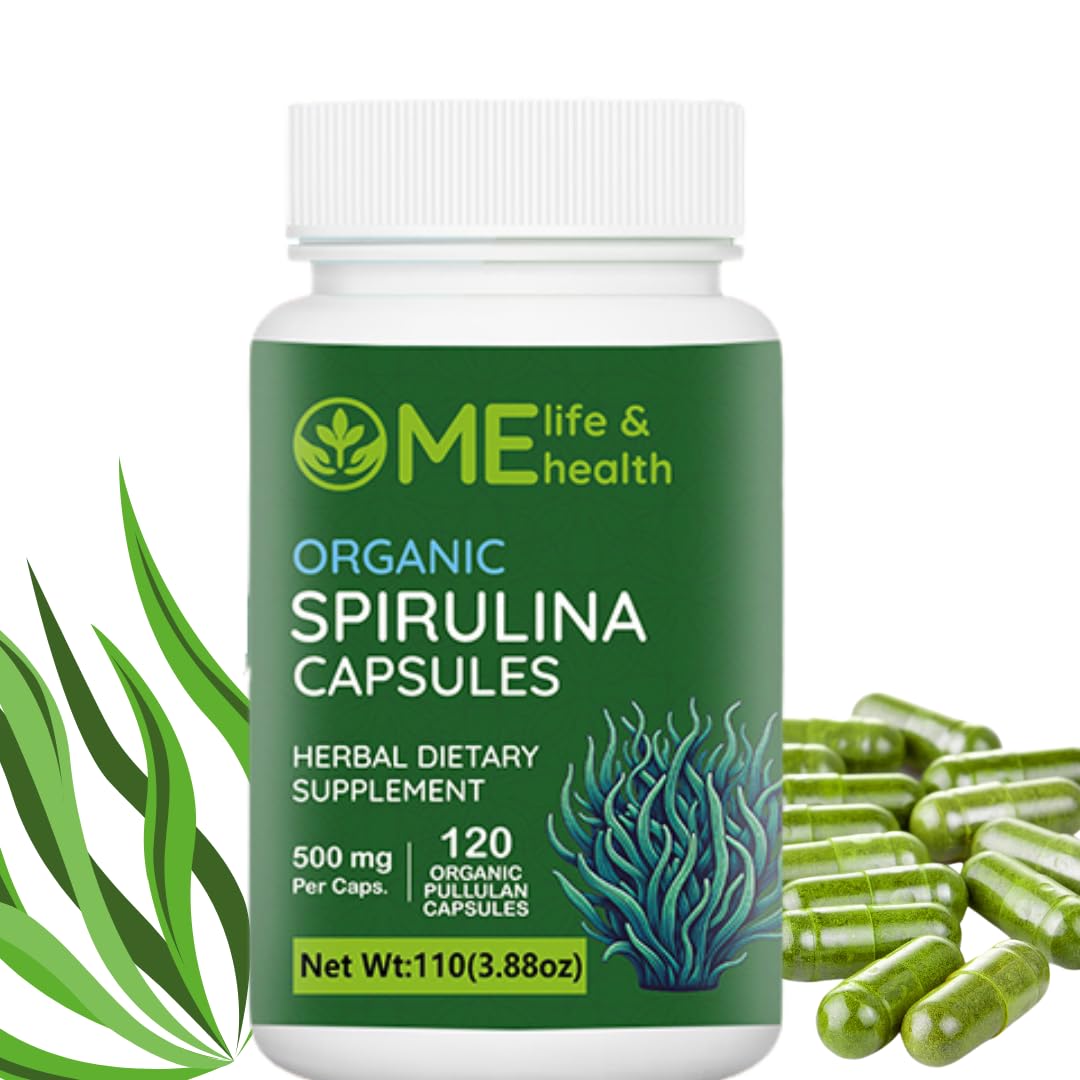 organic spirulina capsules for health