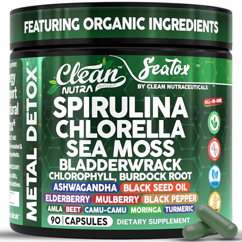 organic spirulina & chlorella capsules