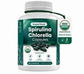 organic spirulina & chlorella capsules