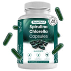 organic spirulina & chlorella capsules