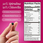 organic spirulina & chlorella for energy