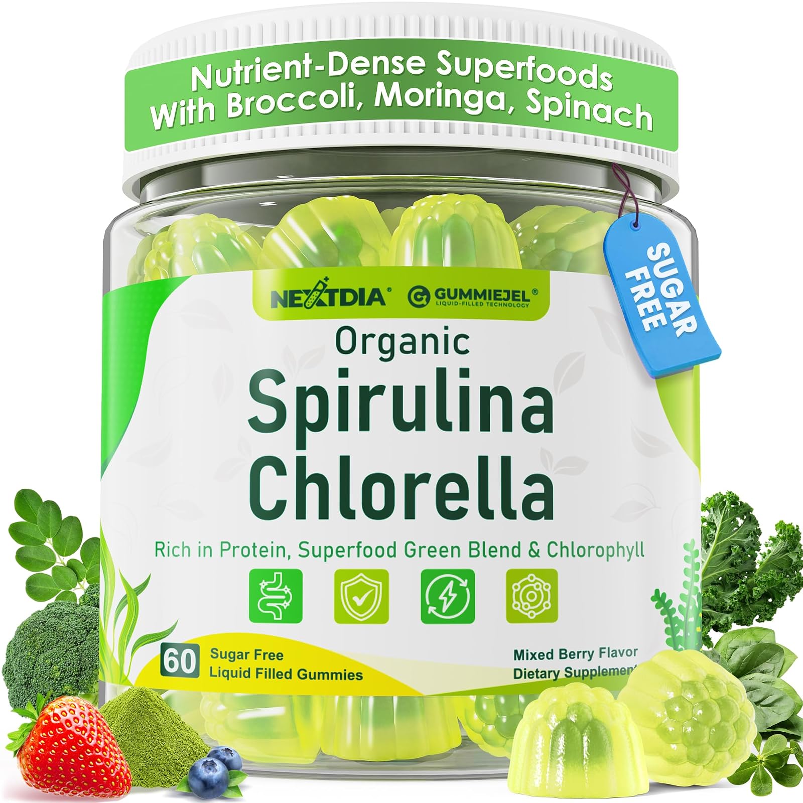organic spirulina chlorella gummies benefits
