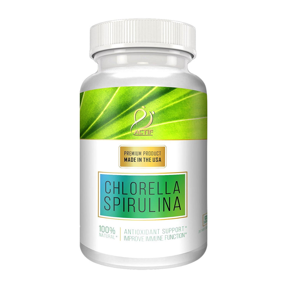 organic spirulina & chlorella tablets
