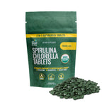 organic spirulina & chlorella tablets