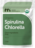 organic spirulina & chlorella tablets