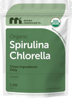 organic spirulina & chlorella tablets