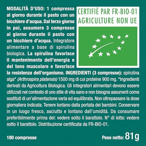 Organic spirulina for active living