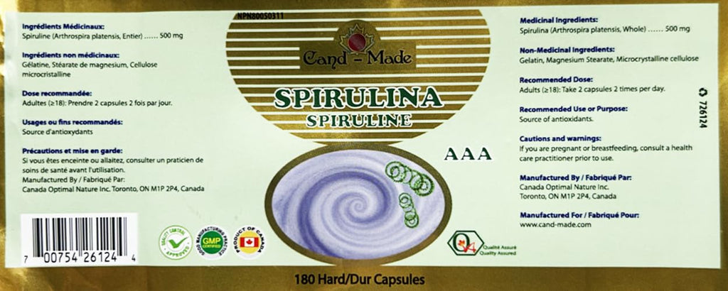 organic spirulina for daily nutrition