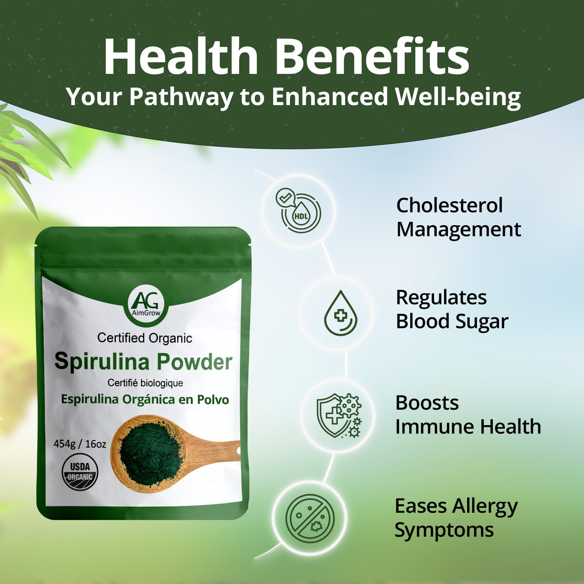 organic spirulina for detox and cleansing
