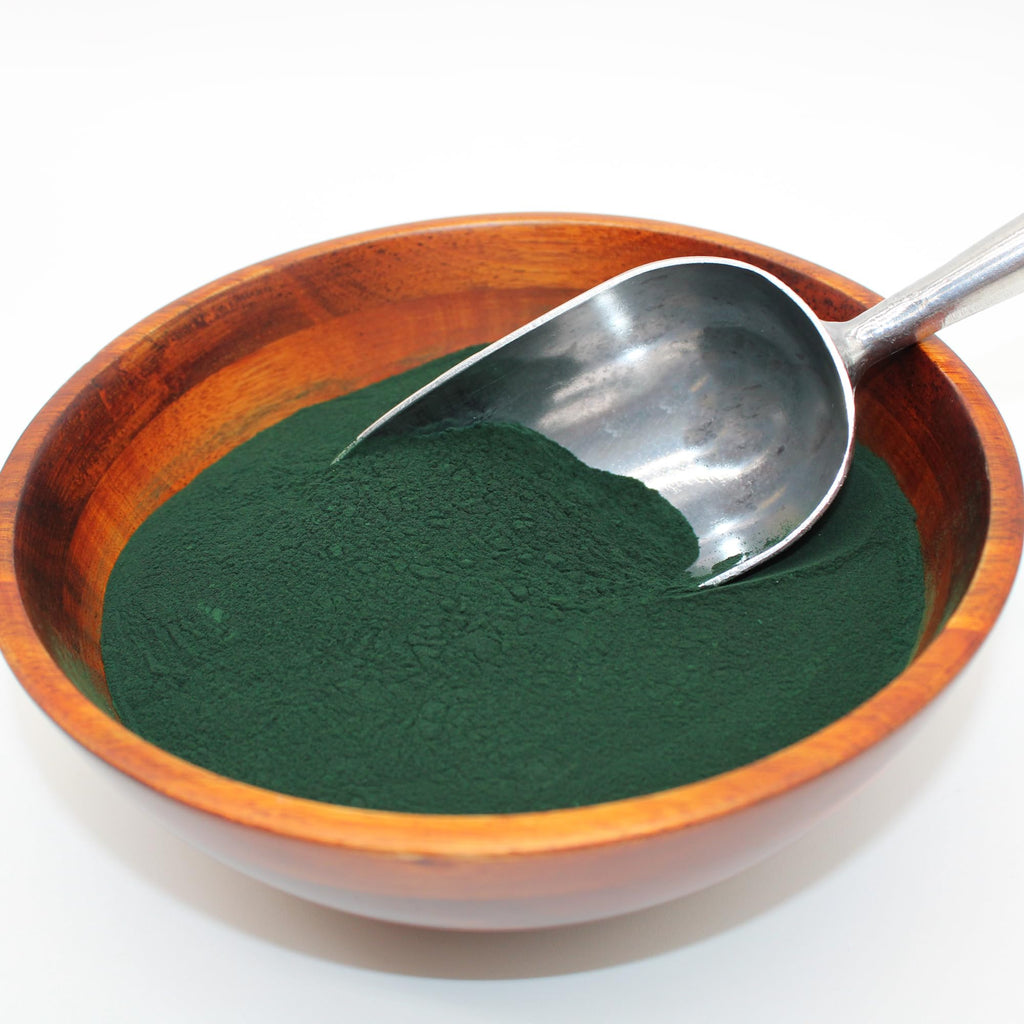 Organic spirulina for detoxification