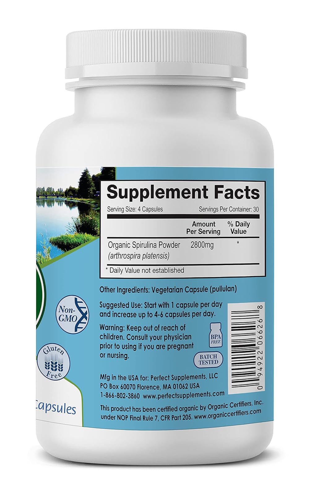 Organic spirulina for energy boost