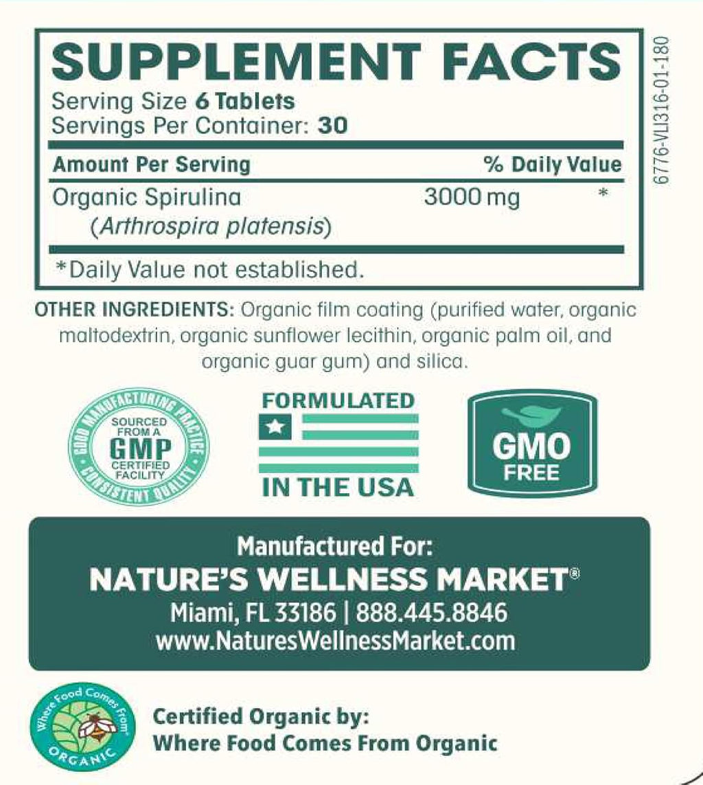 organic spirulina for energy boost