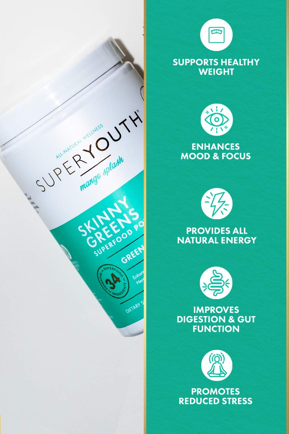 Organic spirulina for energy boost