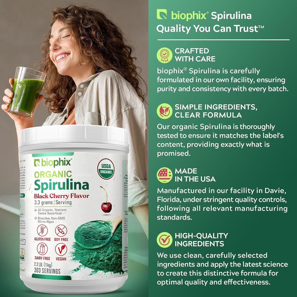organic spirulina for energy boost