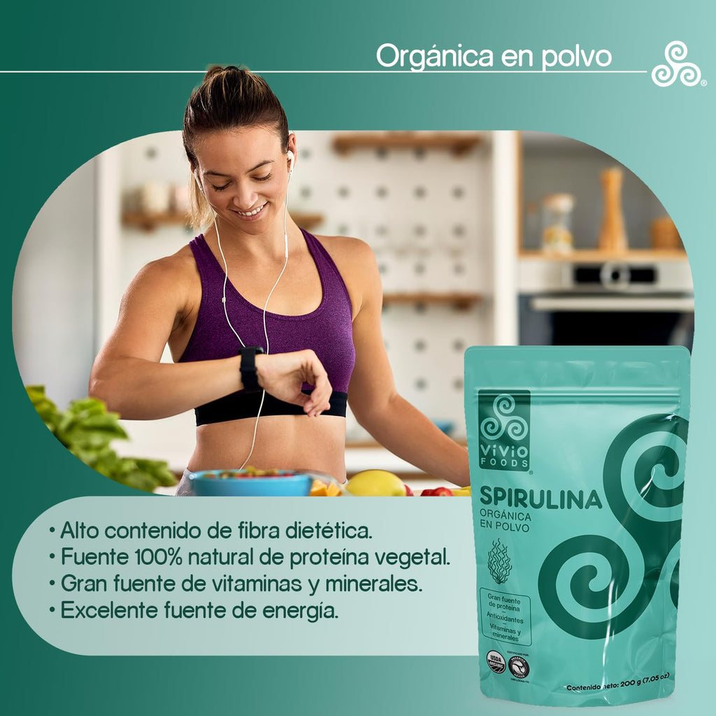 organic spirulina for energy boost