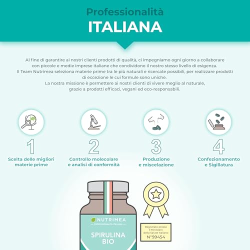 Organic spirulina for nutritional support