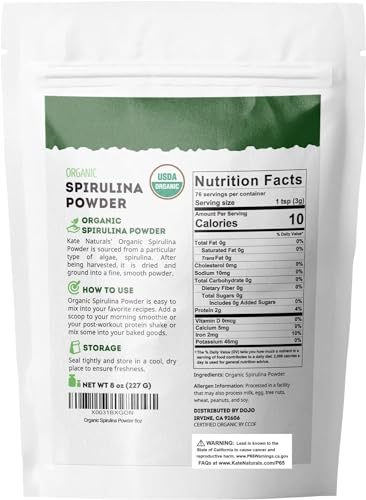 organic spirulina for overall wellness