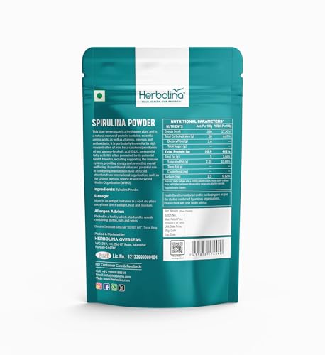 Organic spirulina for vegan diets